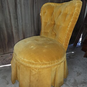 Bedroom Vanity Chair, Boudoir Chair, Yellow Vanity Chair - Etsy