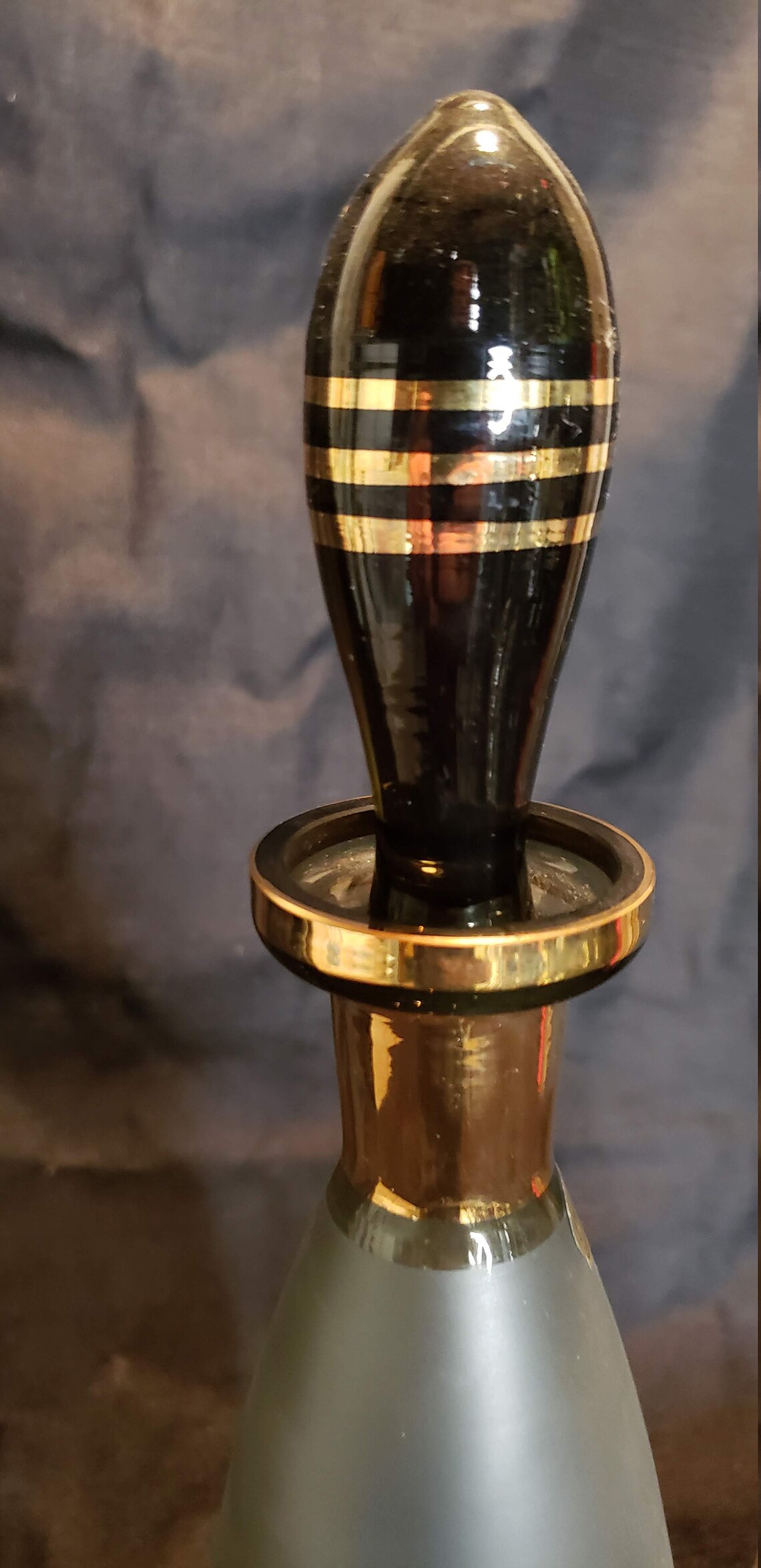 Bohemia Glass Glass Decanter Midcentury Decanter Bohemia - Etsy