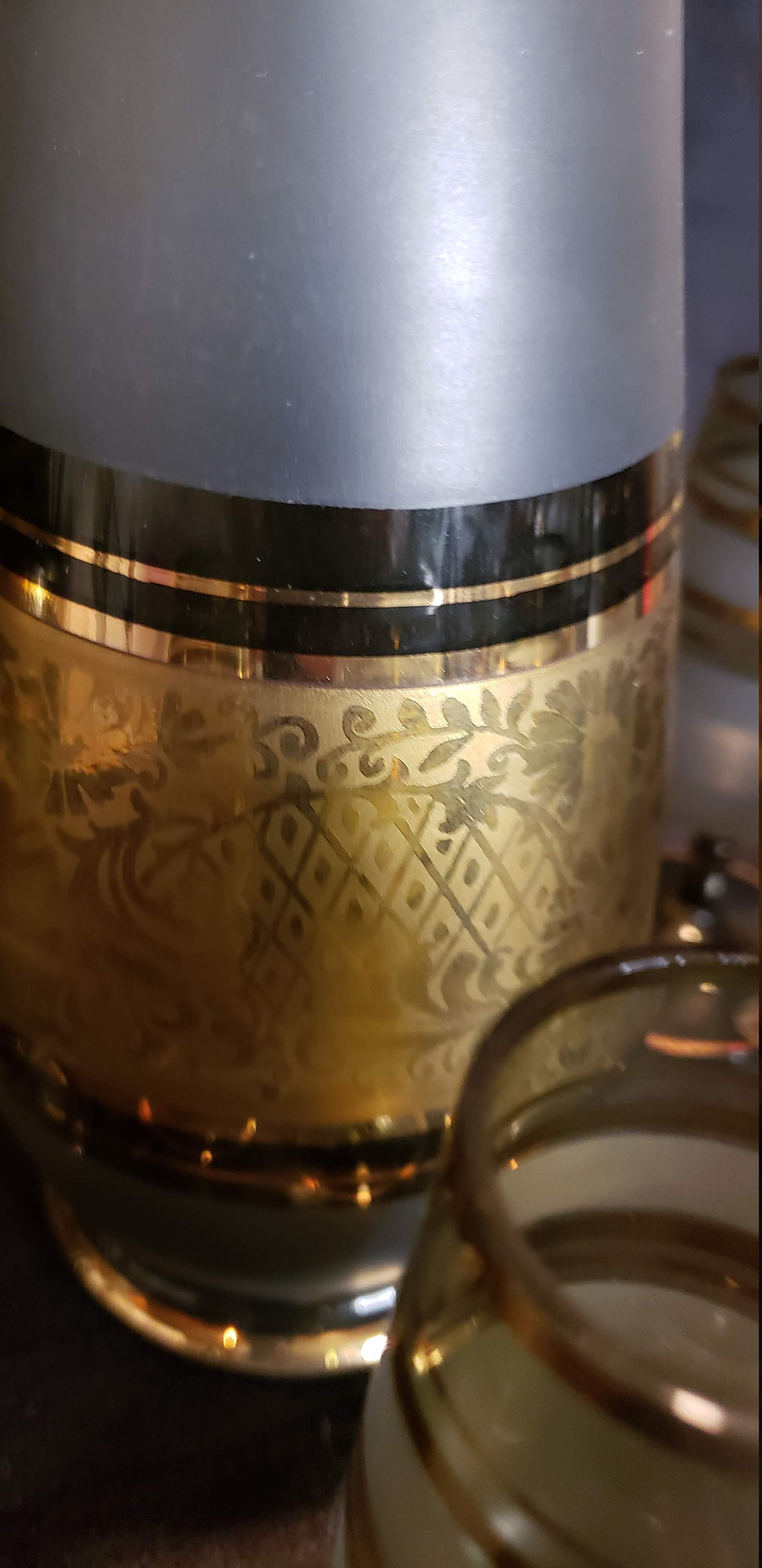 Bohemia Glass Glass Decanter Midcentury Decanter Bohemia - Etsy