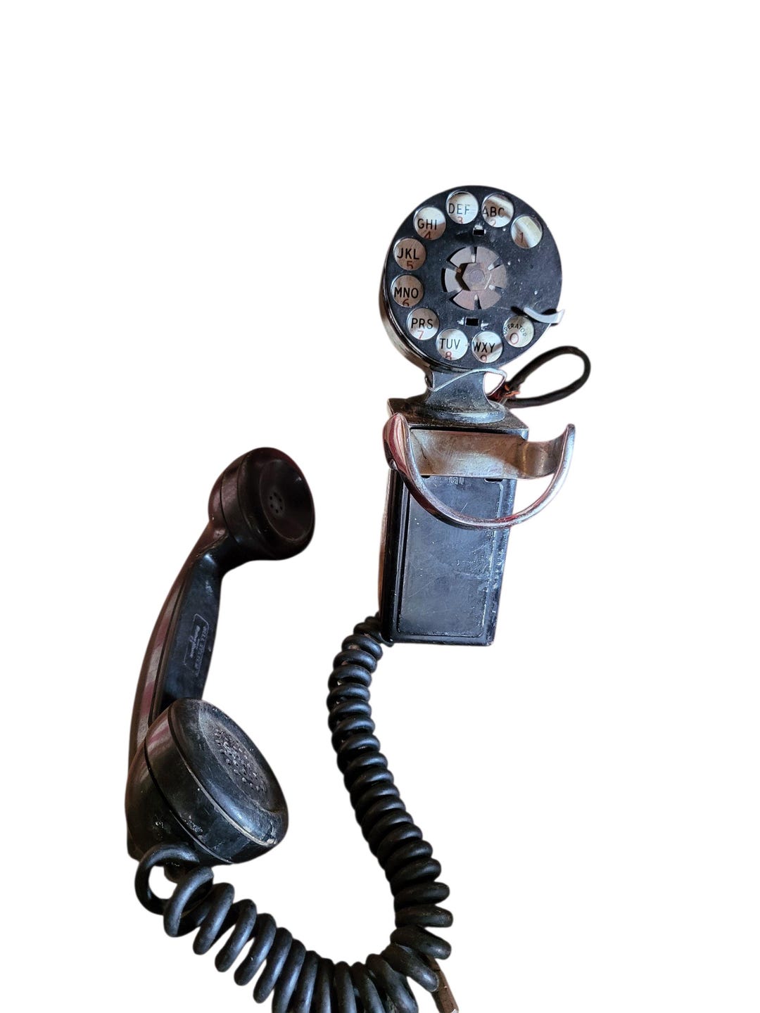 Vintage Bell System Rotary Phone – Black Metal Base – Collectible Retro ...