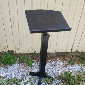 Vintage Lectern, Gothic Book Stand, Black Pulpit - Etsy