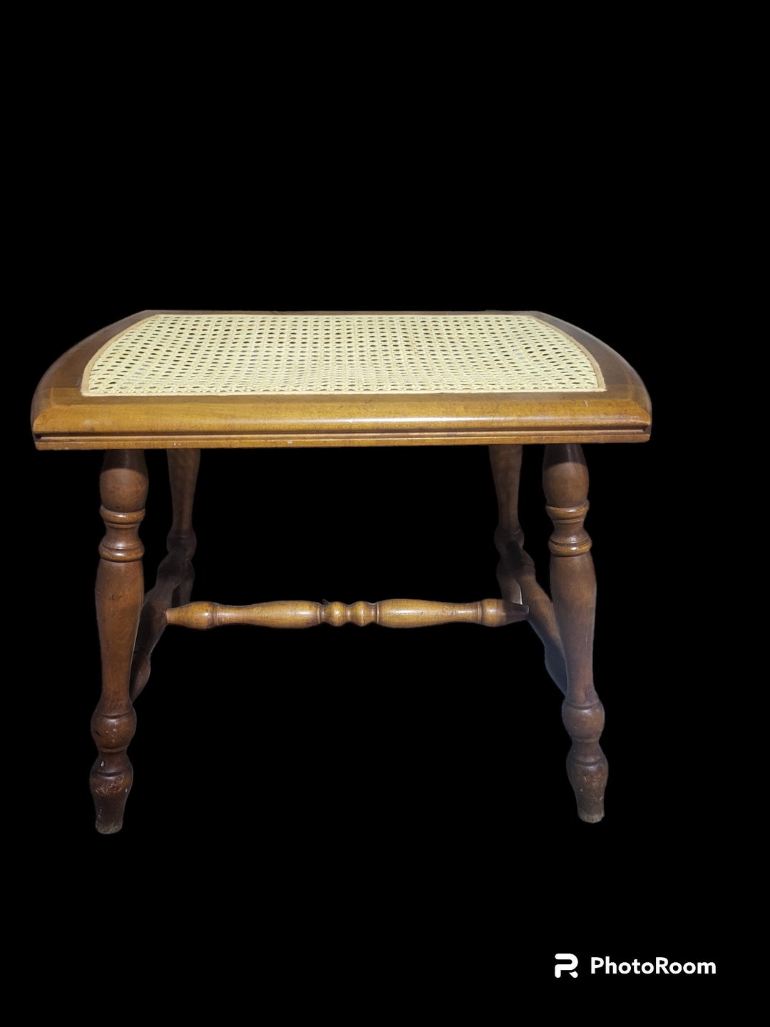 Cane Footstool, Cane Bench Seat - Etsy