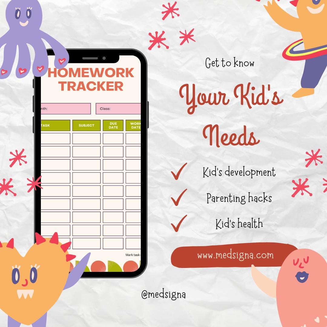 Back to School Kids Bundle, Kids School Schedule, Kids Tracker, Kids ...