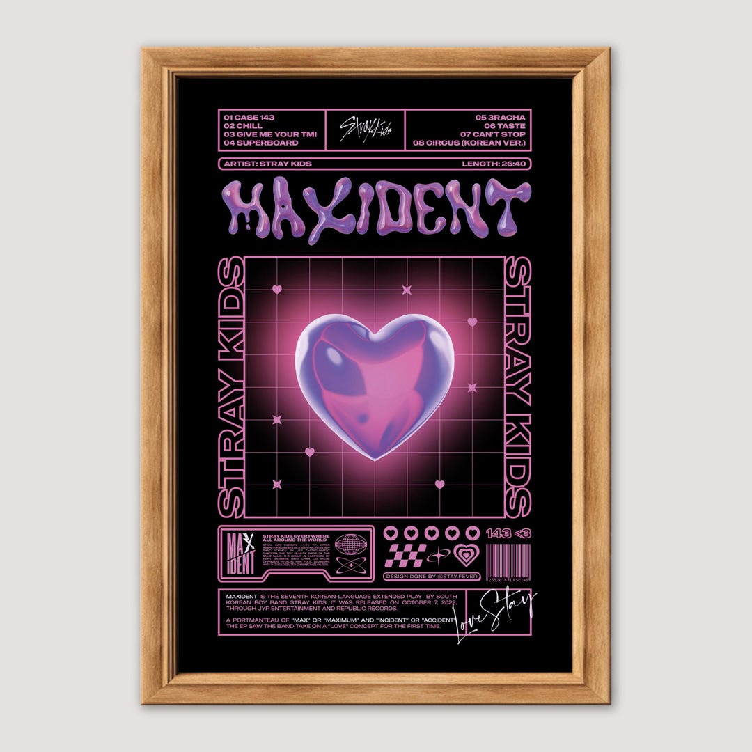 Stray Kids Poster Design (maxident) - Etsy