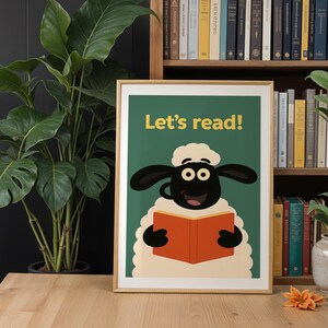 Classroom Poster, Funny Kids Reading Corner Decor, Digital Download ...