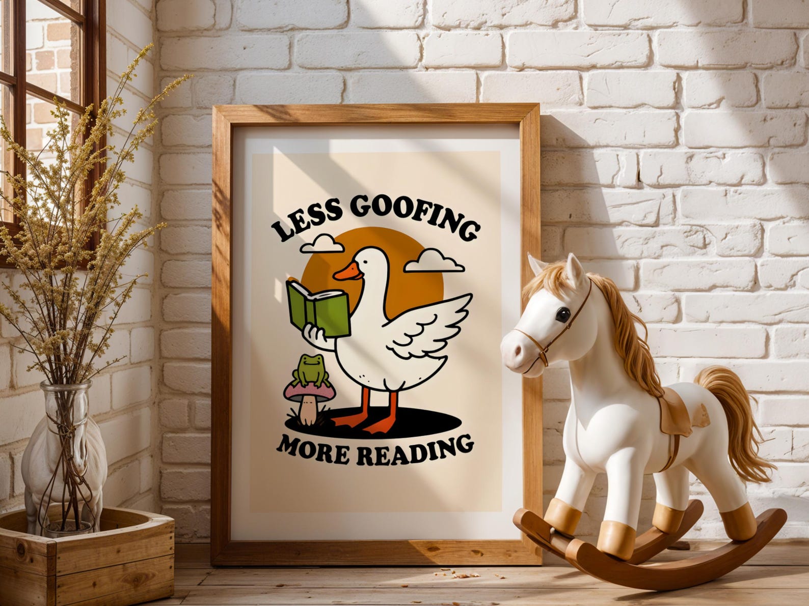 Silly Goose Wall Art, Classroom Decor, Digital Download, Less Goofing ...