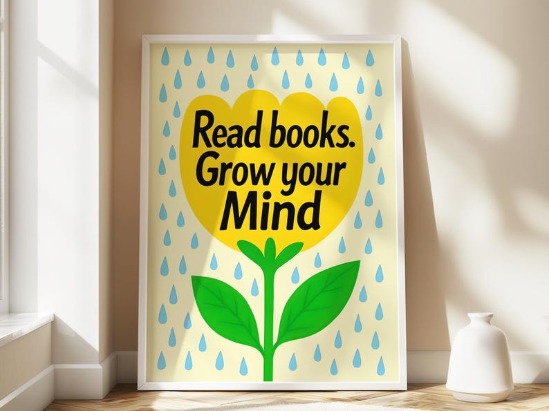 Classroom Poster, Read Books, Digital Download, Educational Poster ...