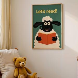 Classroom Poster, Funny Kids Reading Corner Decor, Digital Download ...