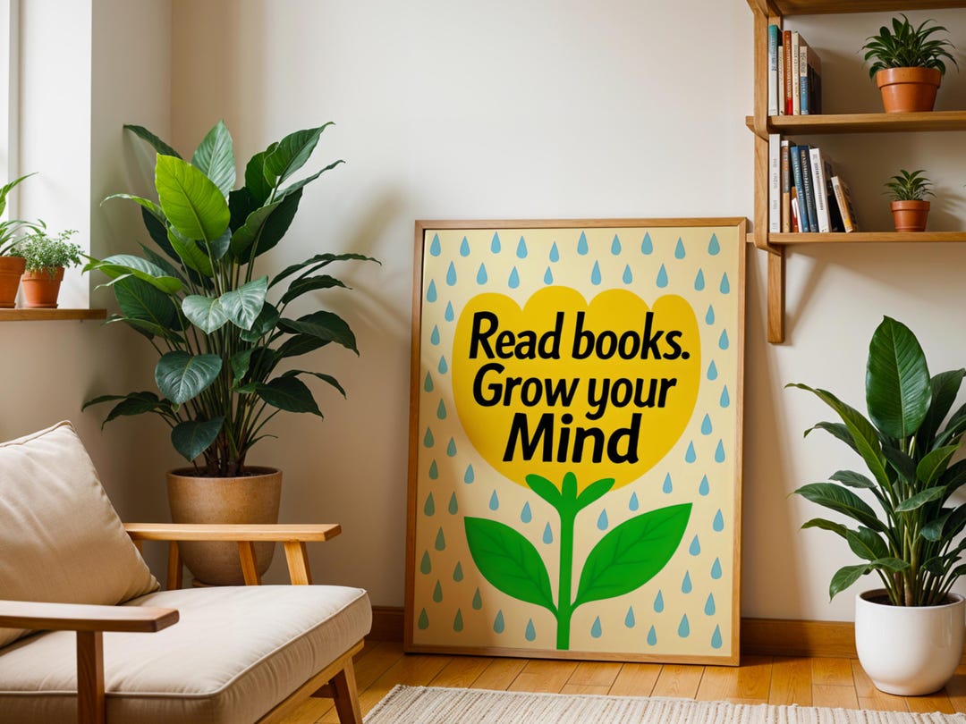 Classroom Poster, Read Books, Digital Download, Educational Poster ...