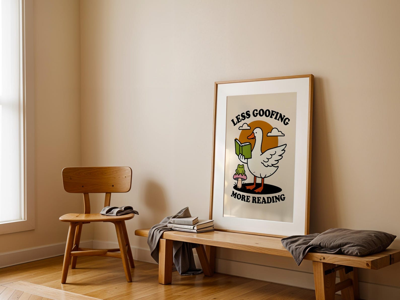 Silly Goose Wall Art, Classroom Decor, Digital Download, Less Goofing ...