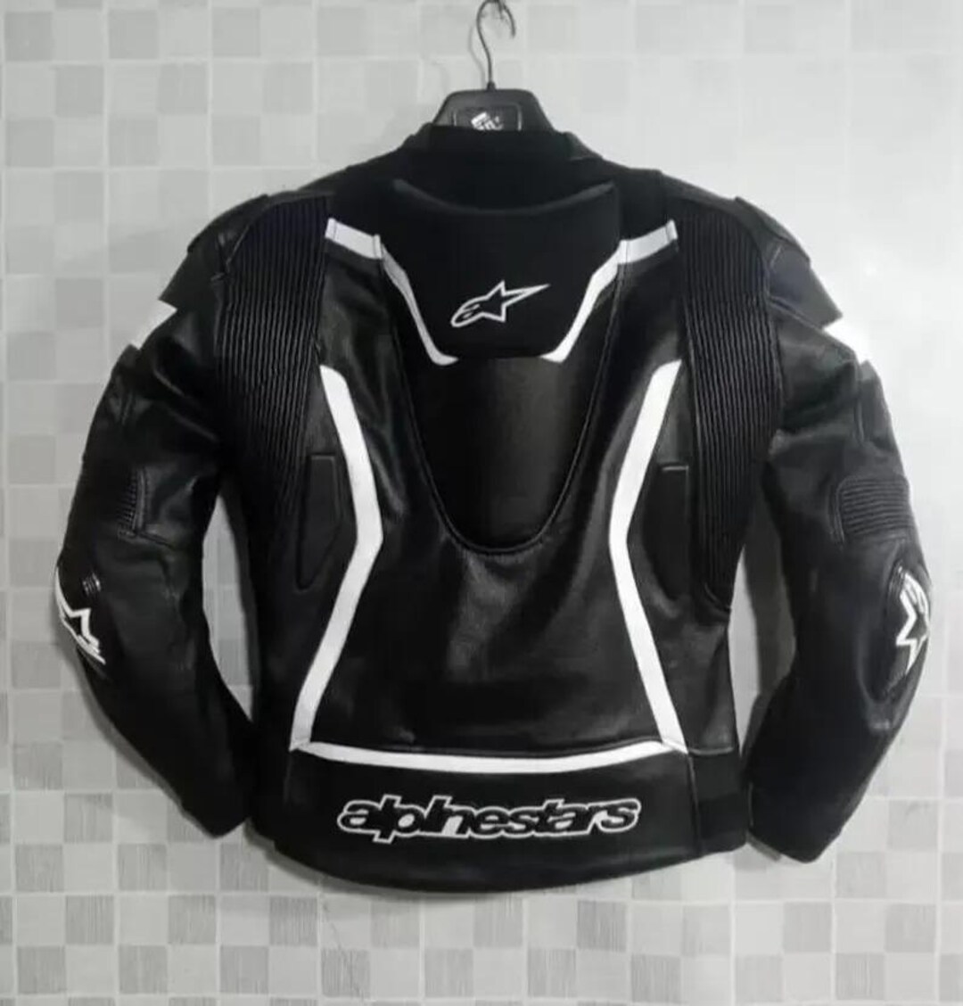 Alpinestars Moto GP Leather Jacket Handmade Alpinestars Leather Jacket Mens Motorcycle Racing ...