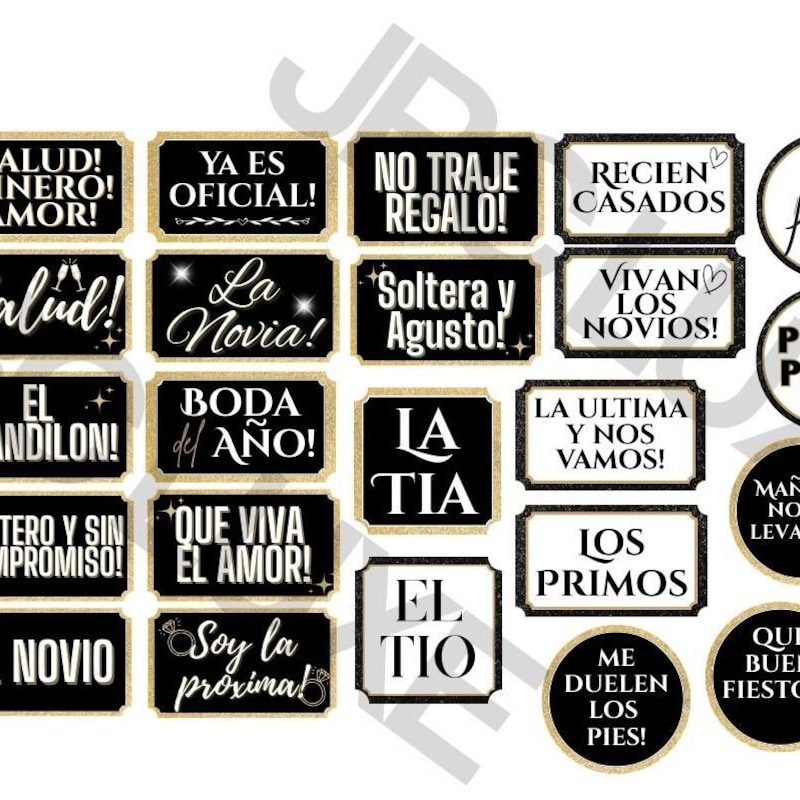 Photo Booth Signs Spanish - Etsy
