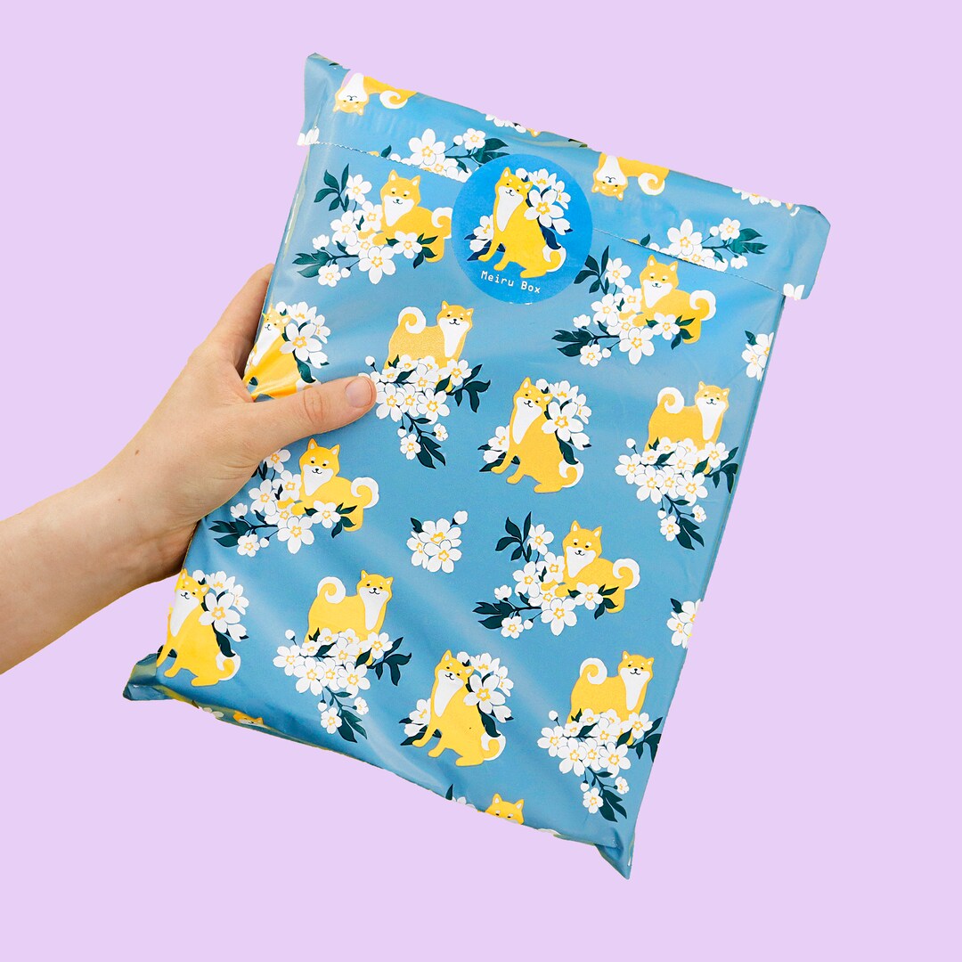 Poly Mailers – 25ct - 100 Ct. 10" X 13" Kawaii Shiba Inu. 3.15mil Thick ...