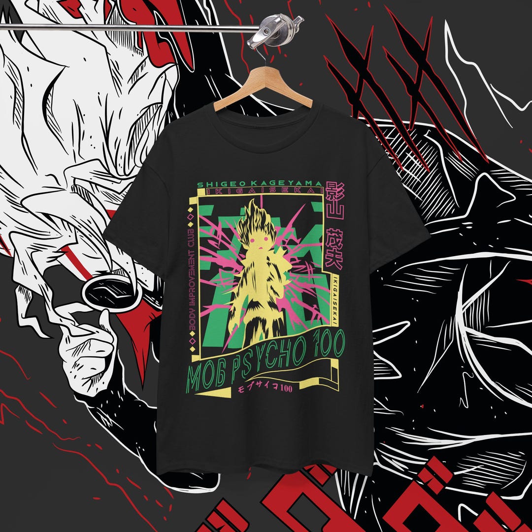 Vintage Cosplay Mp100 Shigeo Kageyama Gift Unisex T-shirt, Mob Psycho ...