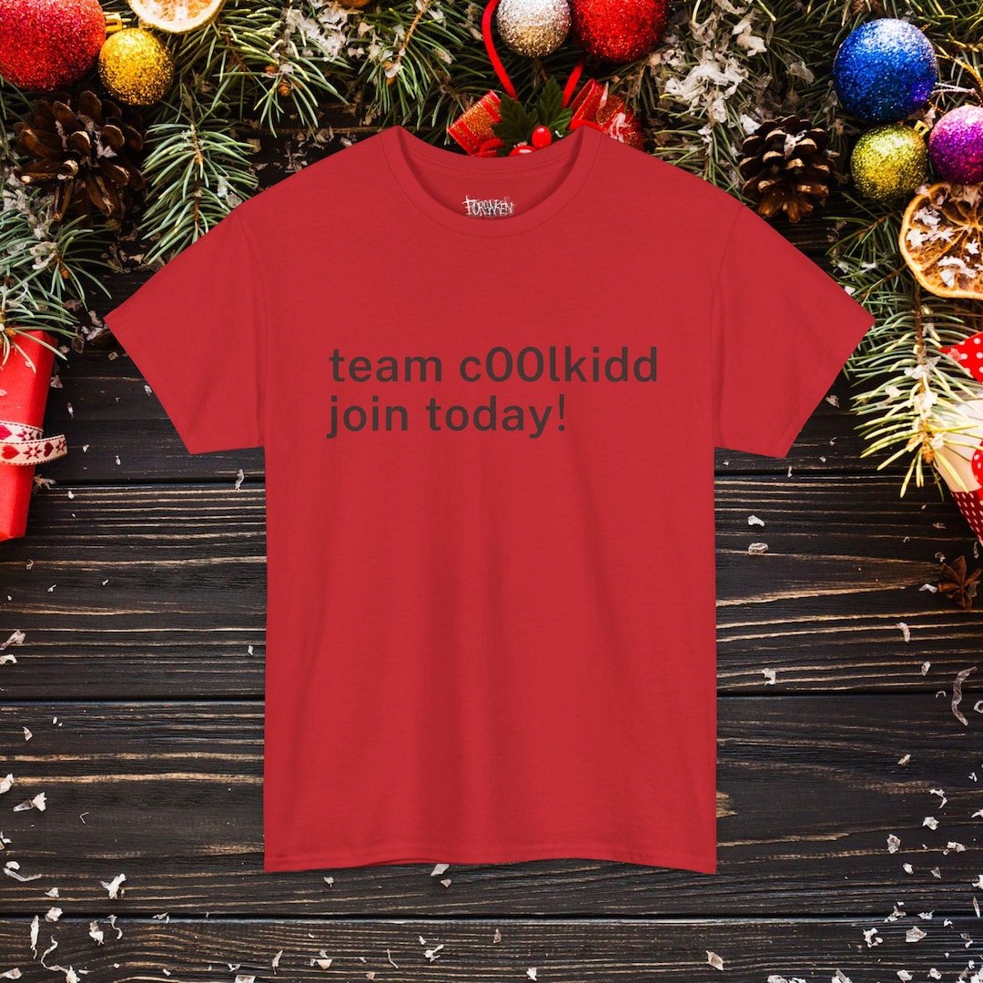 Team C00lkidd Join Today Forsaken Roblox Inspired Red Shirt Gift ...