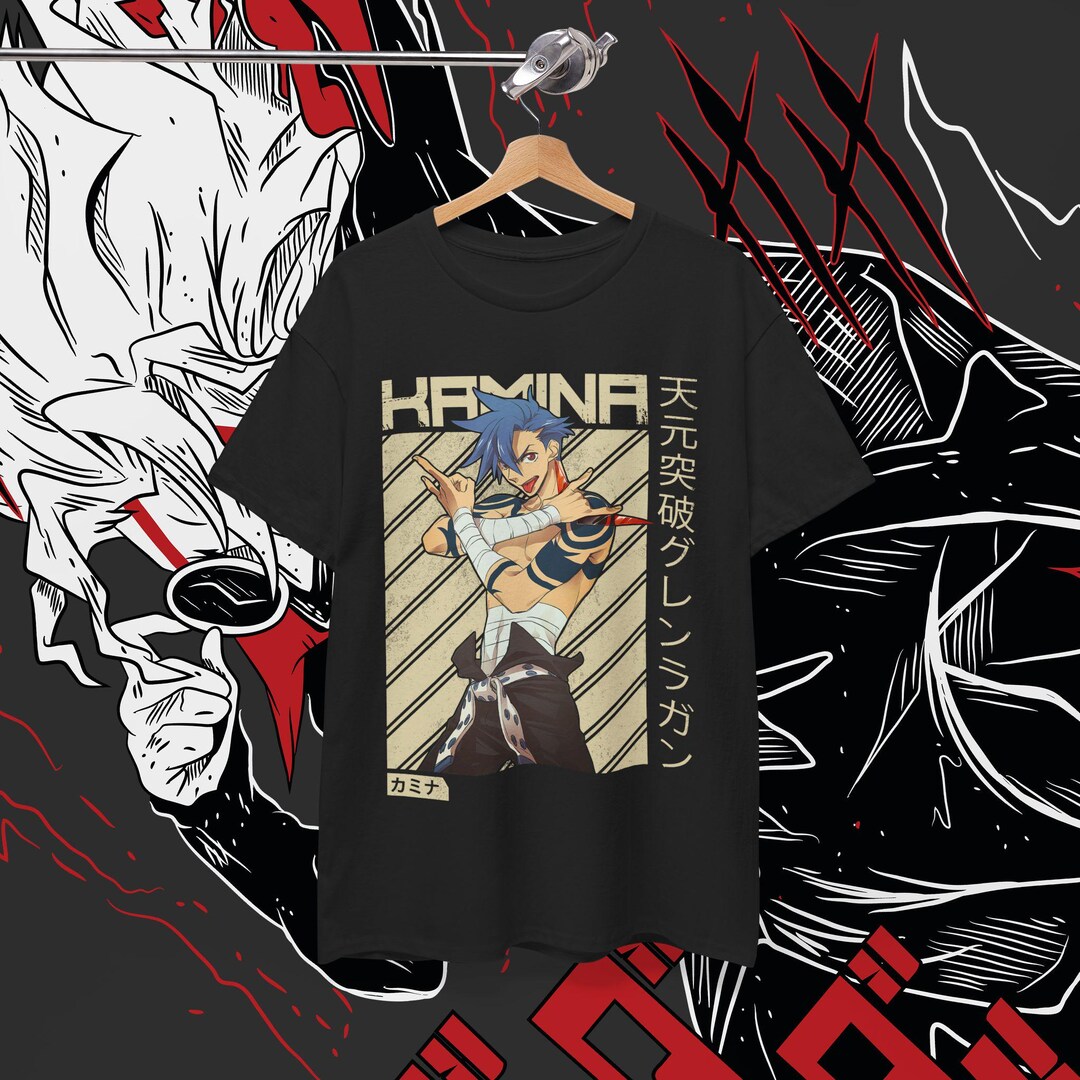 Kamina Cosplay Gurren Lagann Anime Shirt, Kamina Tee, Tengen Toppa Tee ...