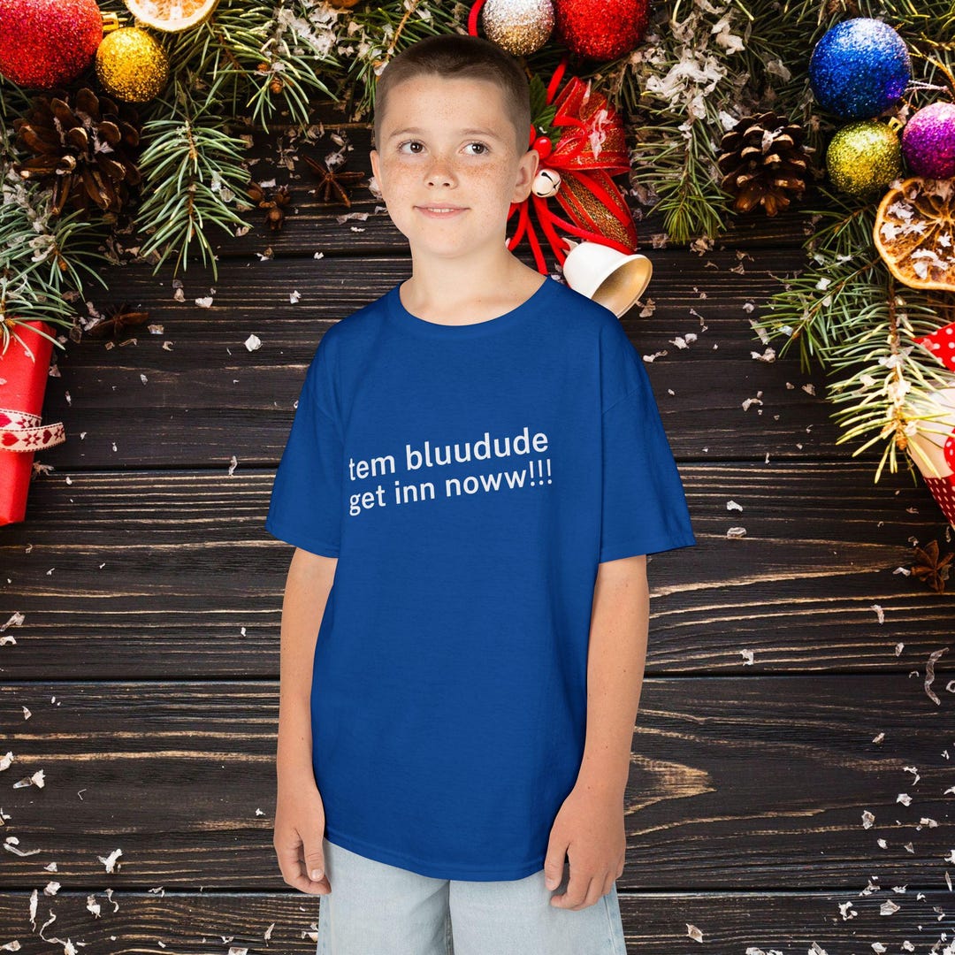 Tem Bluudude Get Inn Nowww Forsaken Roblox Inspired Shirt Gift Kids ...
