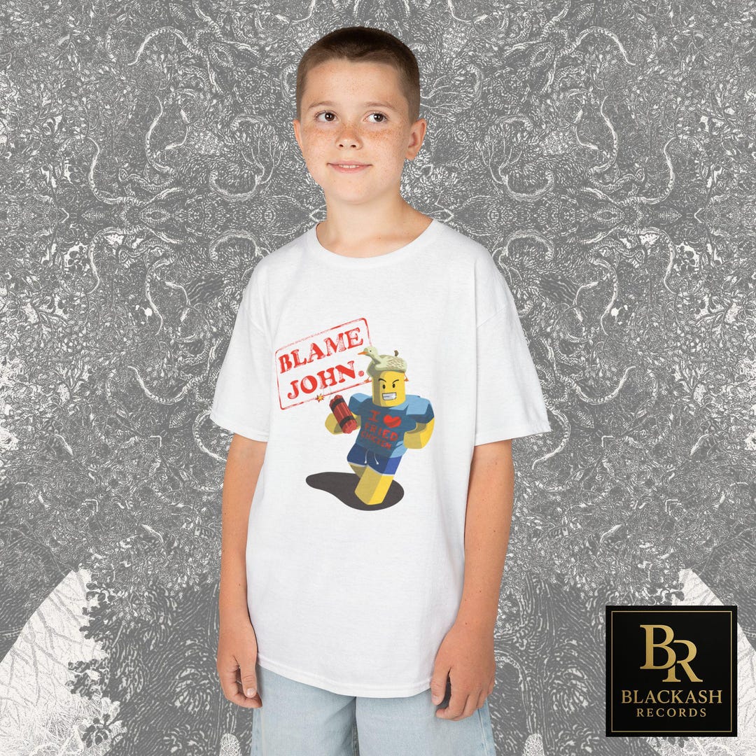 Cosplay Blame John Shirt for Kids, Forsaken Roblox Tee, Shedletsky Team ...