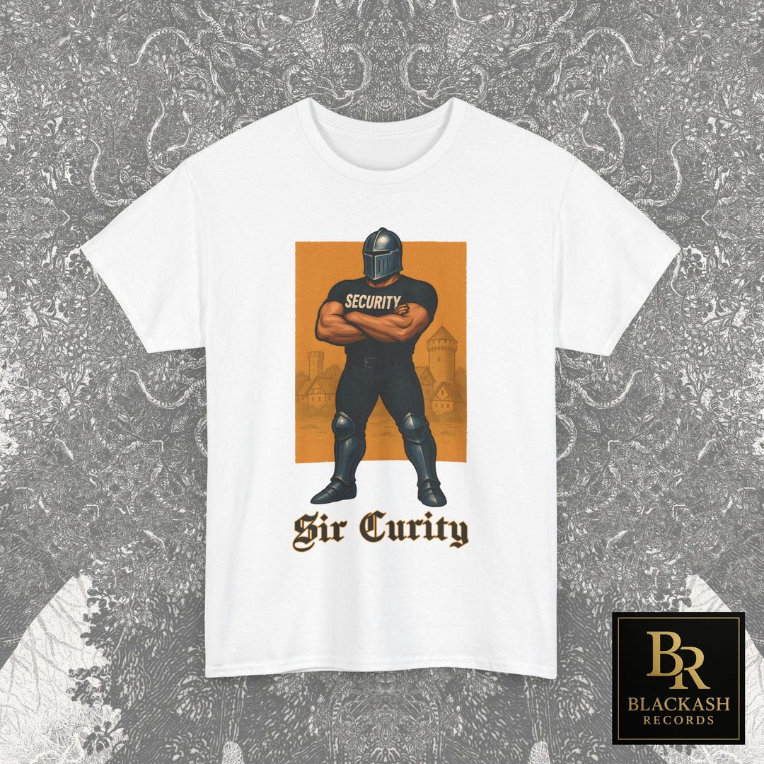 Sir Curity Funny Knight Meme Gift Shirt, Vintage Funny Security Shirt ...
