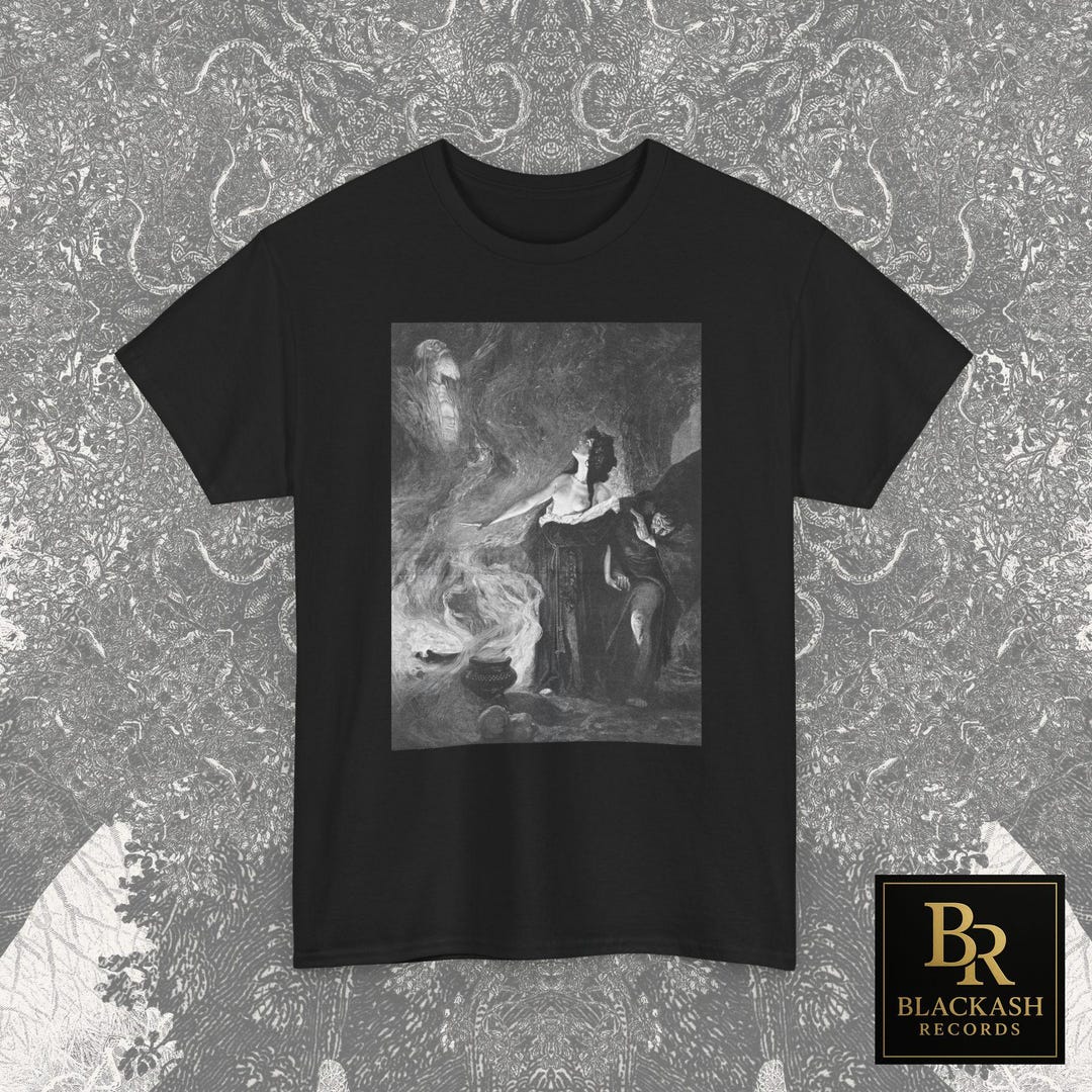 Occult T-shirt Witch of Endor | Esoteric Alchemy Symbolism Tee | Witch ...
