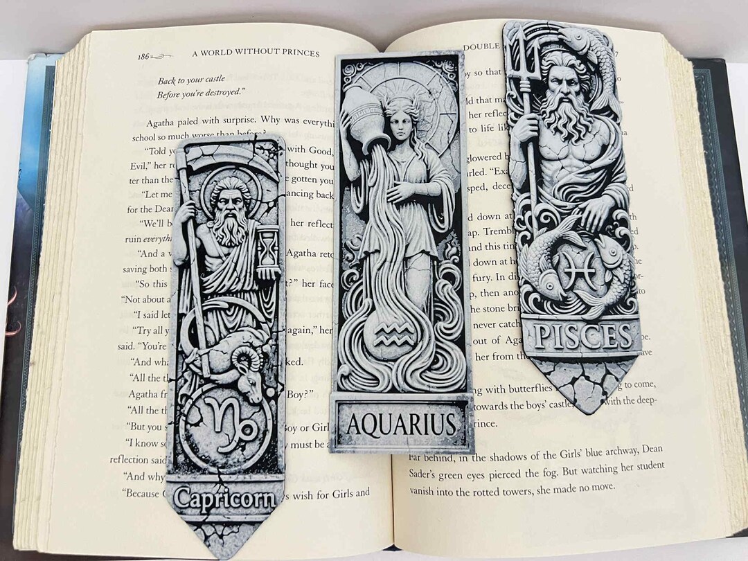 Gothic Zodiac Bookmark: Astrology Gift for Book Lovers - Etsy UK
