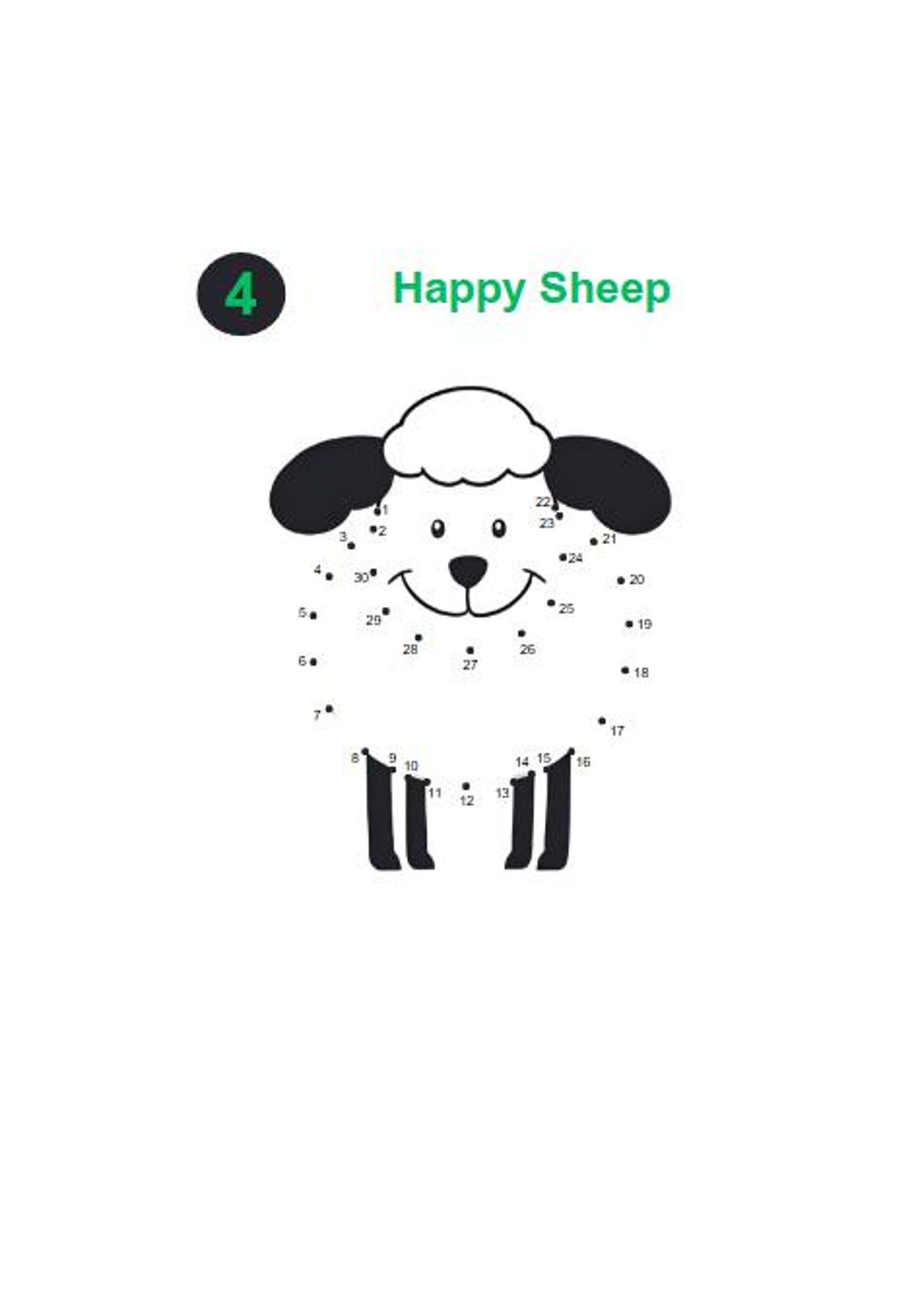 Dot to Dot Connect the Dots Animal Pages, Printable Preschool Worksheet ...