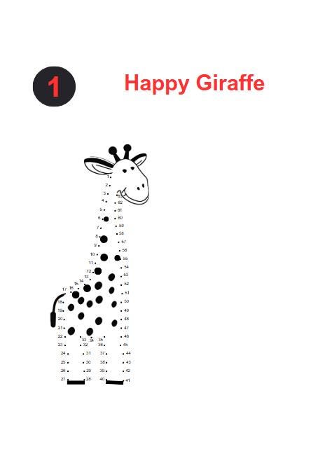 Dot to Dot Connect the Dots Animal Pages, Printable Preschool Worksheet ...