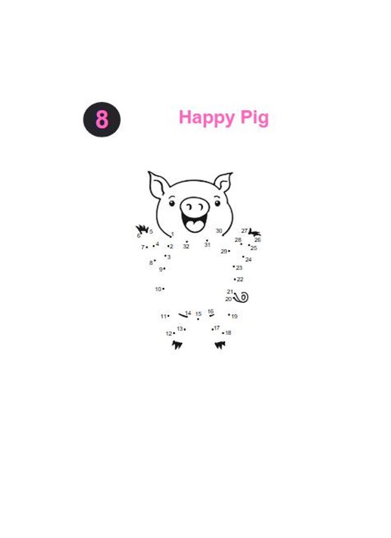 Dot to Dot Connect the Dots Animal Pages, Printable Preschool Worksheet ...