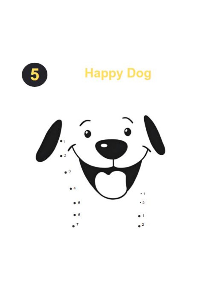 Dot to Dot Connect the Dots Animal Pages, Printable Preschool Worksheet ...