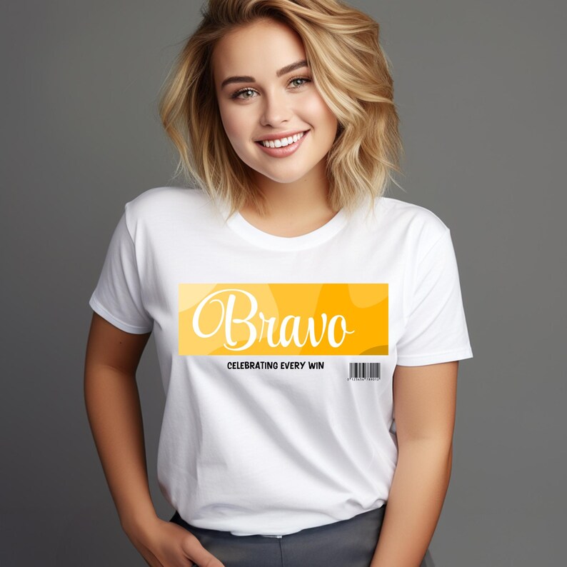 Bravo Word Art Clipart – Elegant Gold, Black & White Cursive Script PNG ...