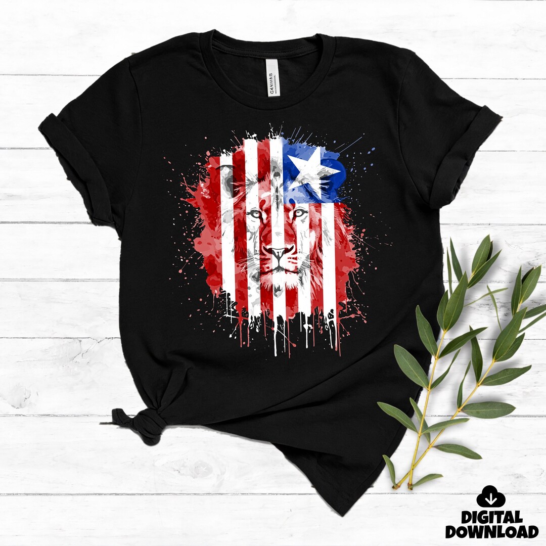 Liberia PNG | Liberia Flag Lion T-shirt Design | Liberian Sublimation ...