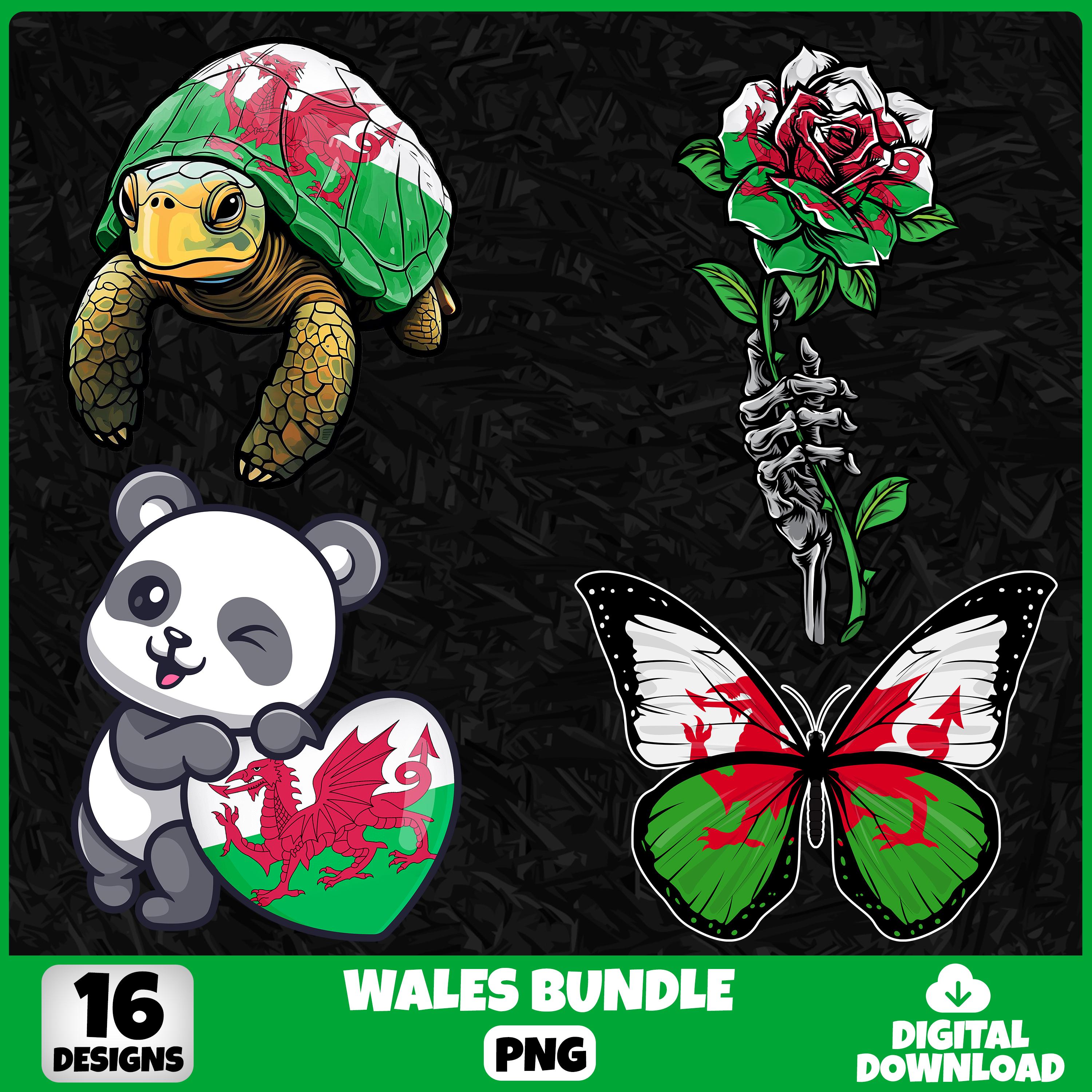 Wales PNG Bundle | 16 Designs Patriotic Welsh | Sublimation Clipart ...