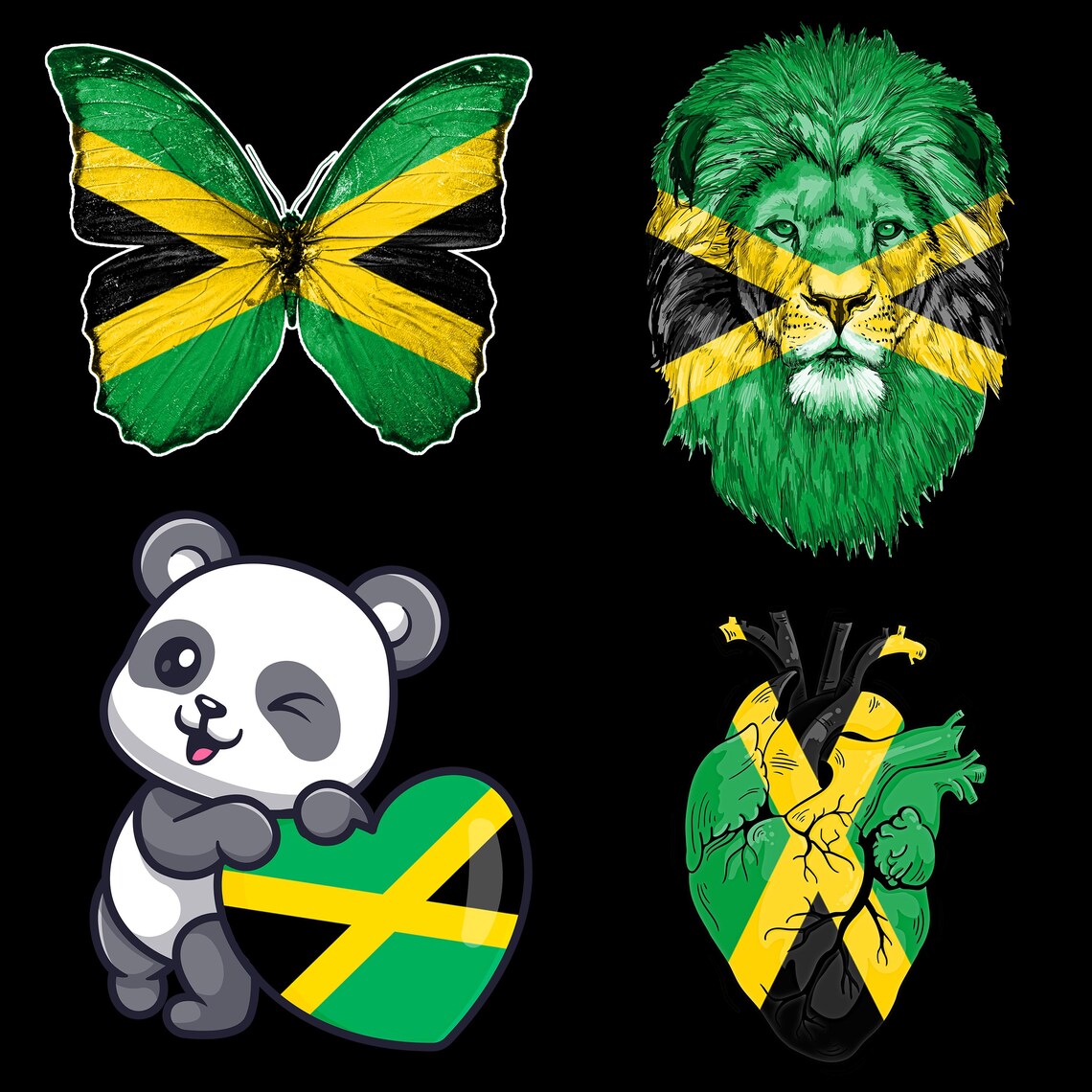 Jamaica PNG Bundle | 16 Designs Patriotic Jamaican | Sublimation ...
