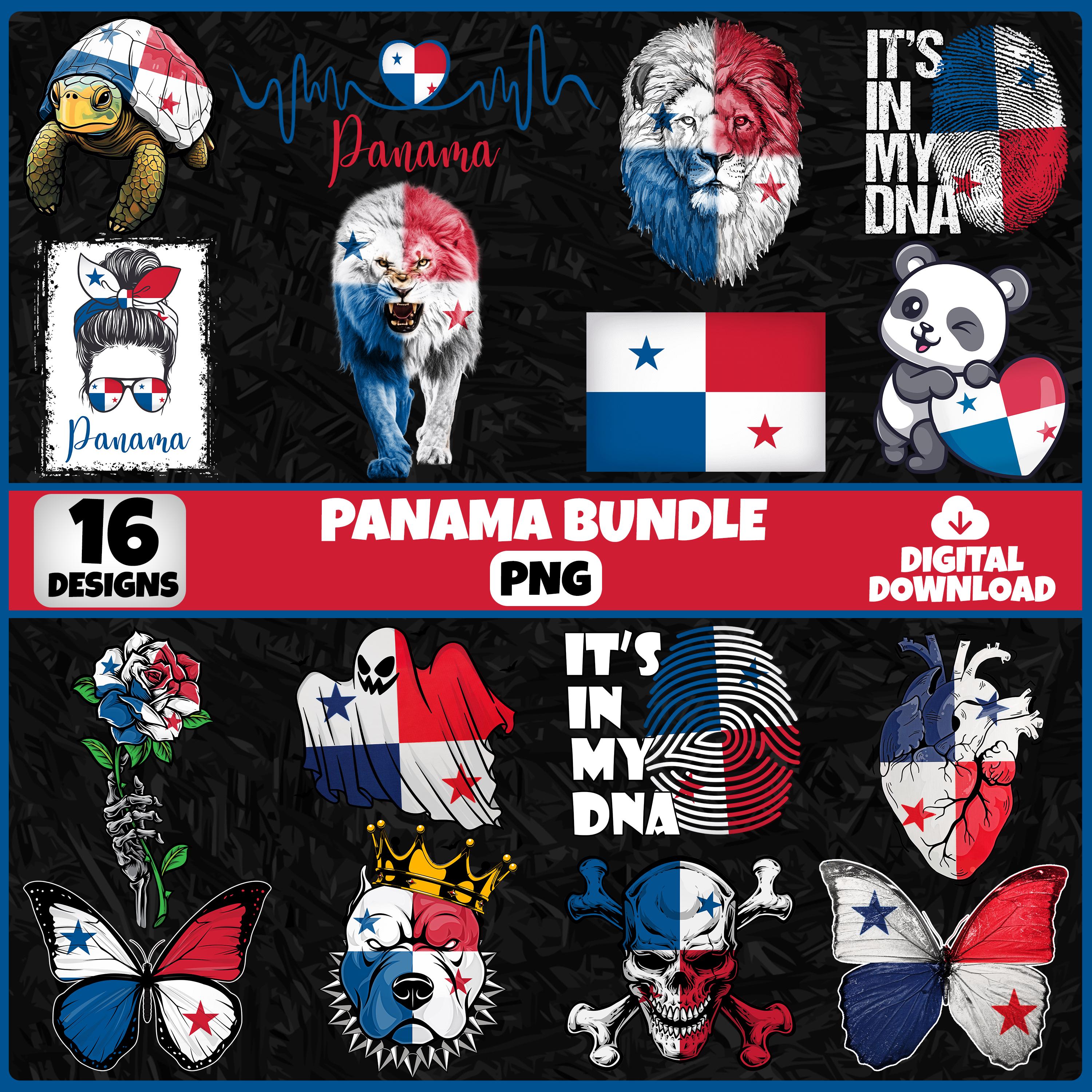 Panama PNG Bundle | 16 Designs Patriotic Panamanian | Sublimation ...