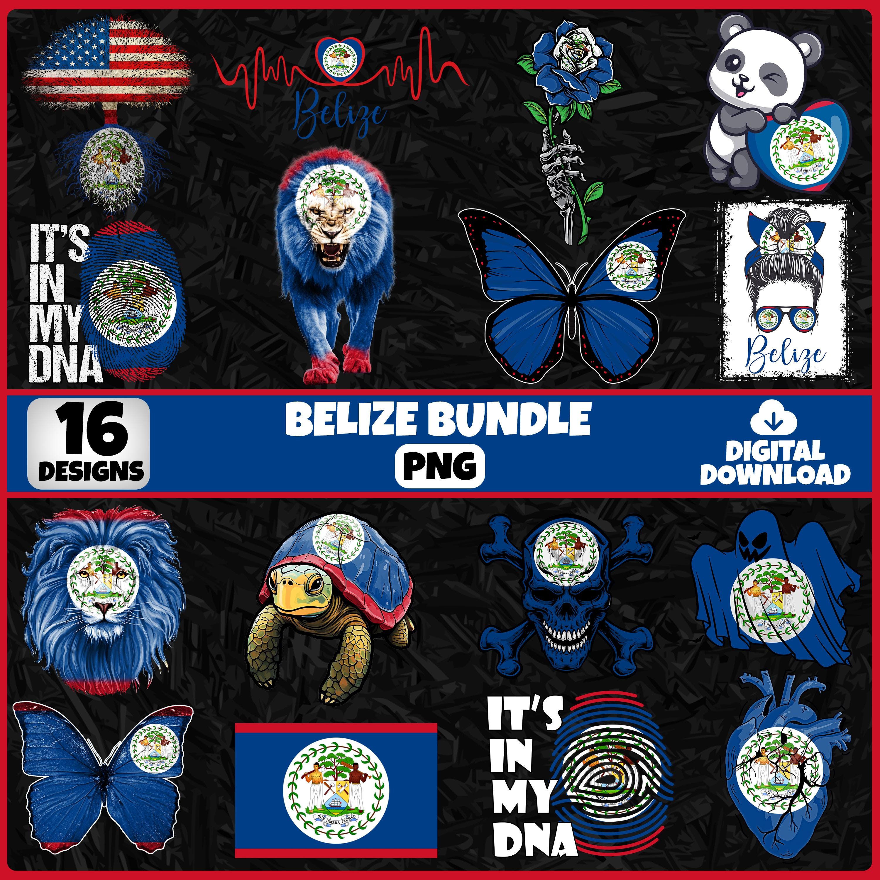 Belize PNG Bundle | 16 Designs Patriotic Belizean | Sublimation Clipart ...