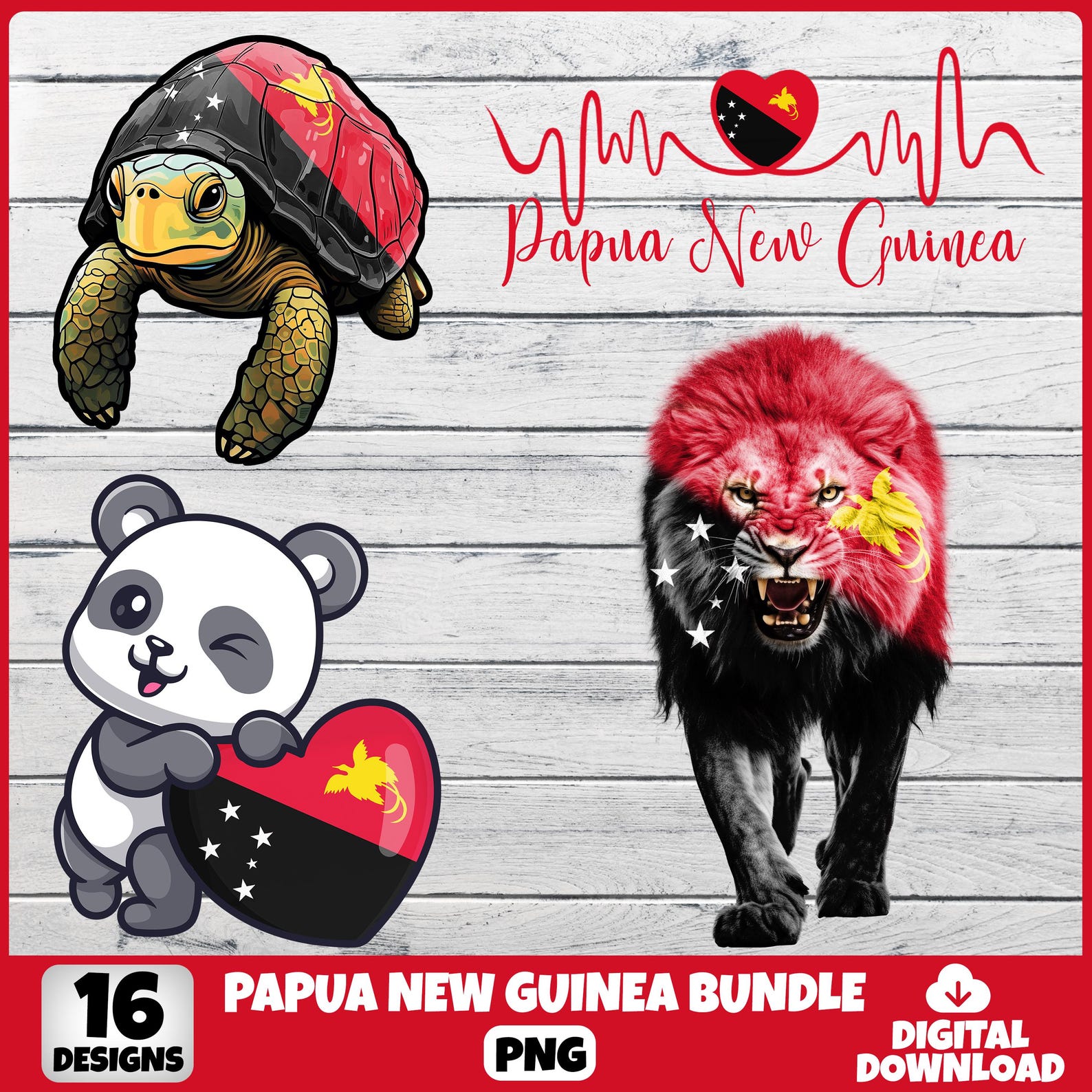 Papua New Guinea PNG Bundle | 16 Designs Patriotic Papua | Sublimation ...