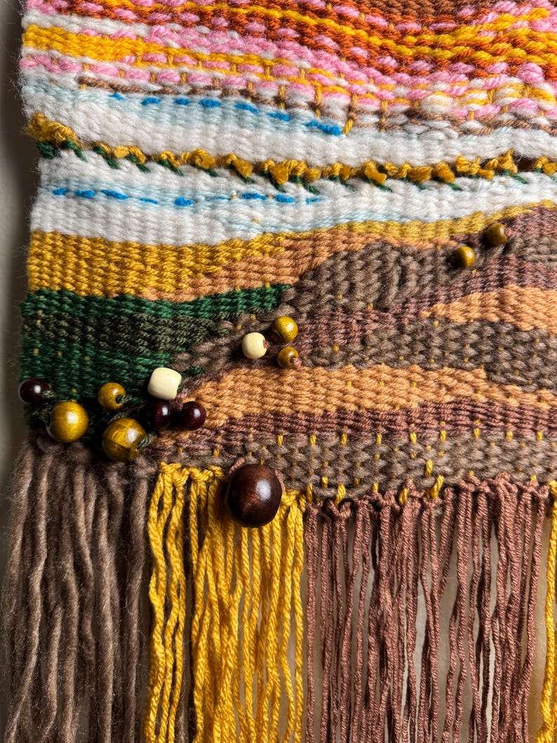 Woven Tapestry 2 Piece Wall Hanging Woven Art - One of a Kind!! - Etsy