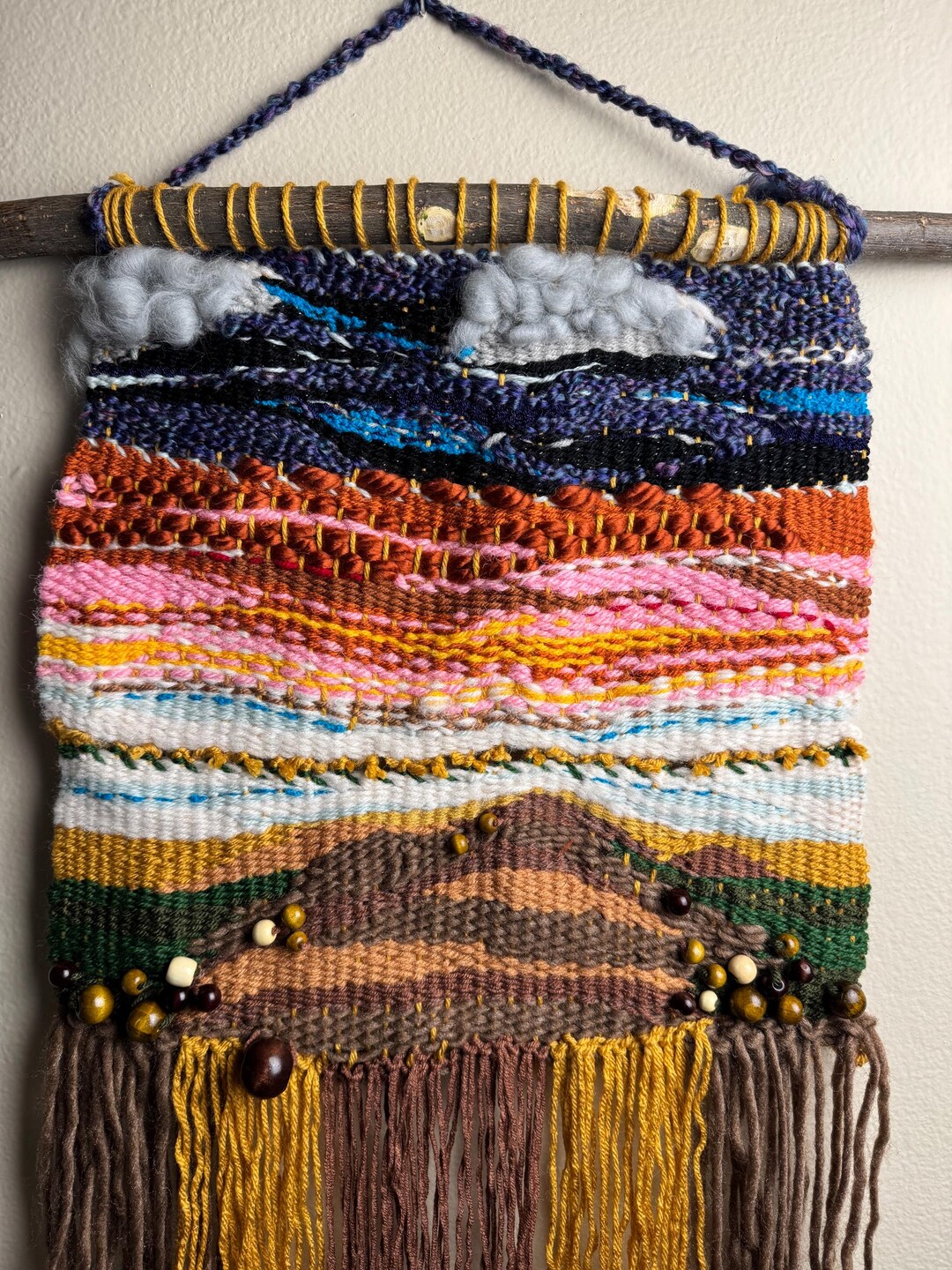 Woven Tapestry 2 Piece Wall Hanging Woven Art - One of a Kind!! - Etsy