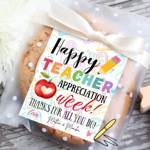 Fillable Teacher Appreciation Gift Tags: Printable Thank You Labels ...