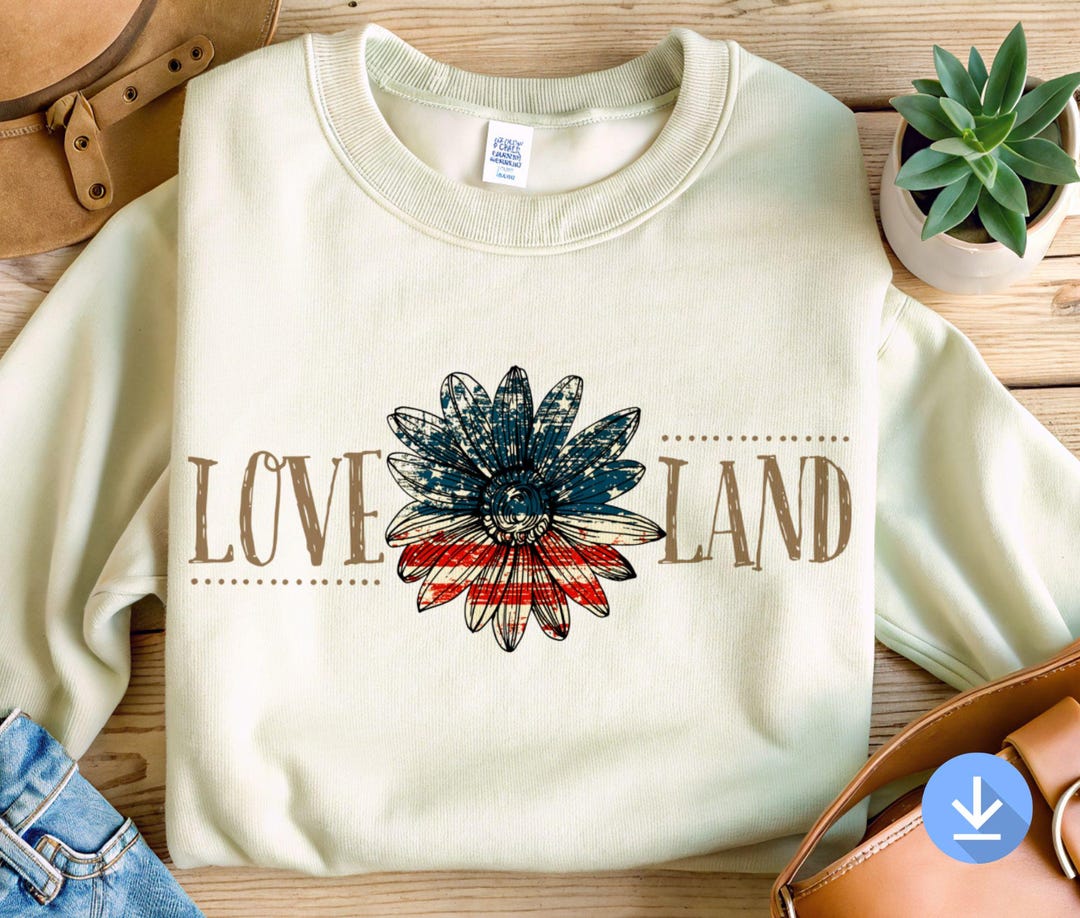 Floral USA Map PNG: Boho 4th of July Design (digital Download 15"x15 ...