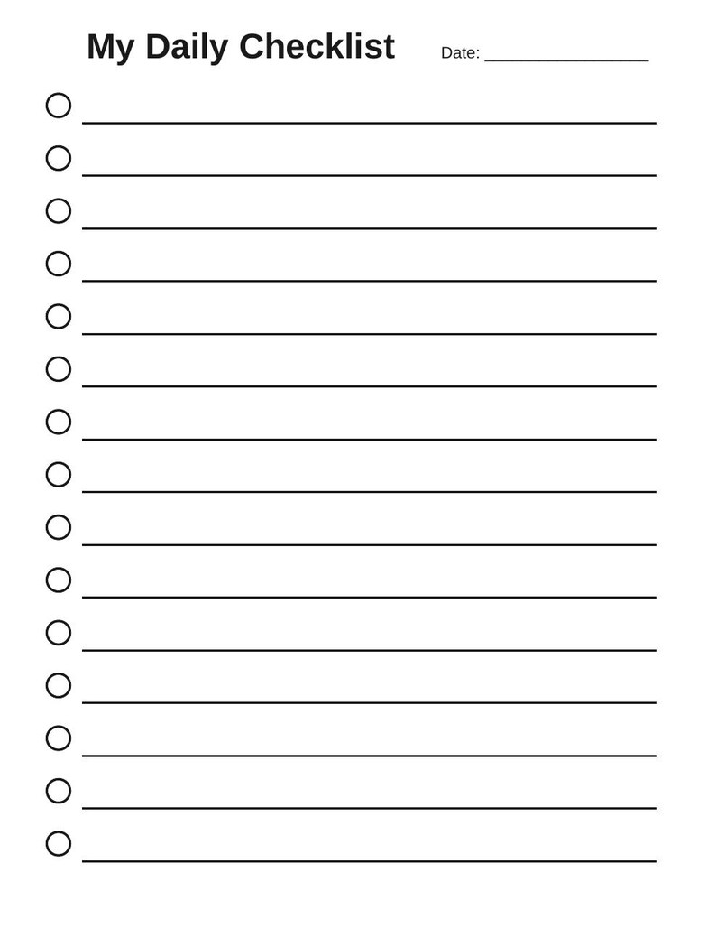 Daily To-do List PDF | Printable Daily Planner & Checklist ...