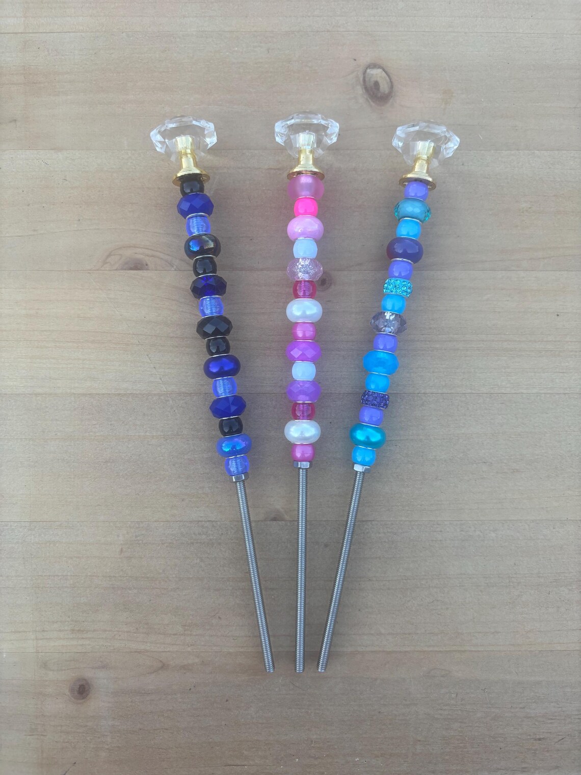 Multcolored Mini Garden Stakes Fairy Wands 12 Inches - Etsy
