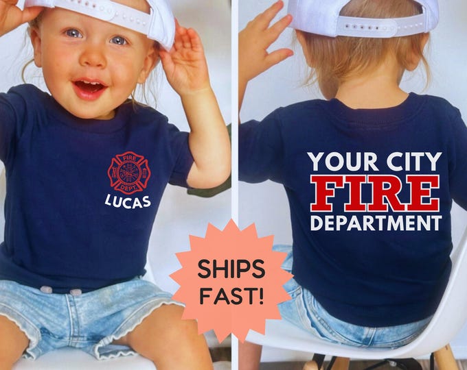 Personalized Fire Department T-shirt - Your Department - Made to Order ...
