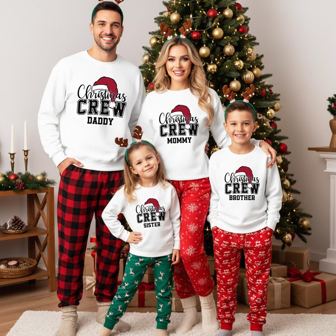 Personalized Christmas Crew Family Shirt, Christmas Crew Shirt, Family ...