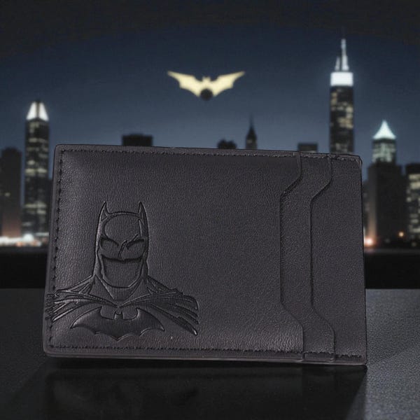 Bat Man Id Wallet - Etsy
