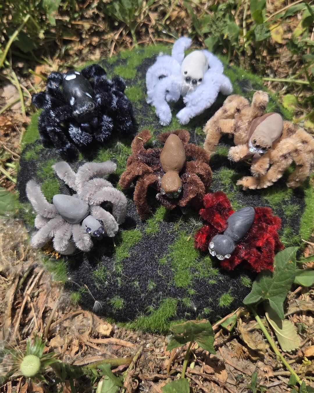 Handmade Jumping Spider | Statuette, Pin, Hair Clip, or Magnet - Etsy