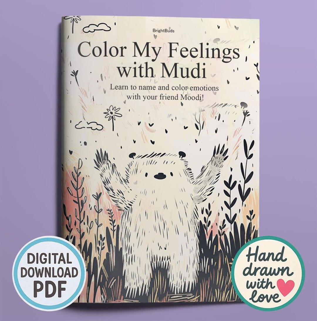 Color My Feelings With Mudi - Printable Coloring Book for Kids ...