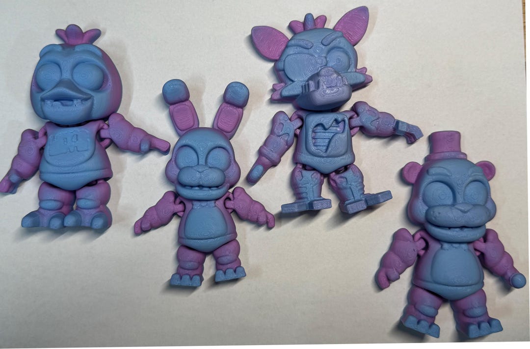 3D Print,fnaf, Flexi, Bonnie, Freddie, Chica, Foxy-kidnpla - Etsy