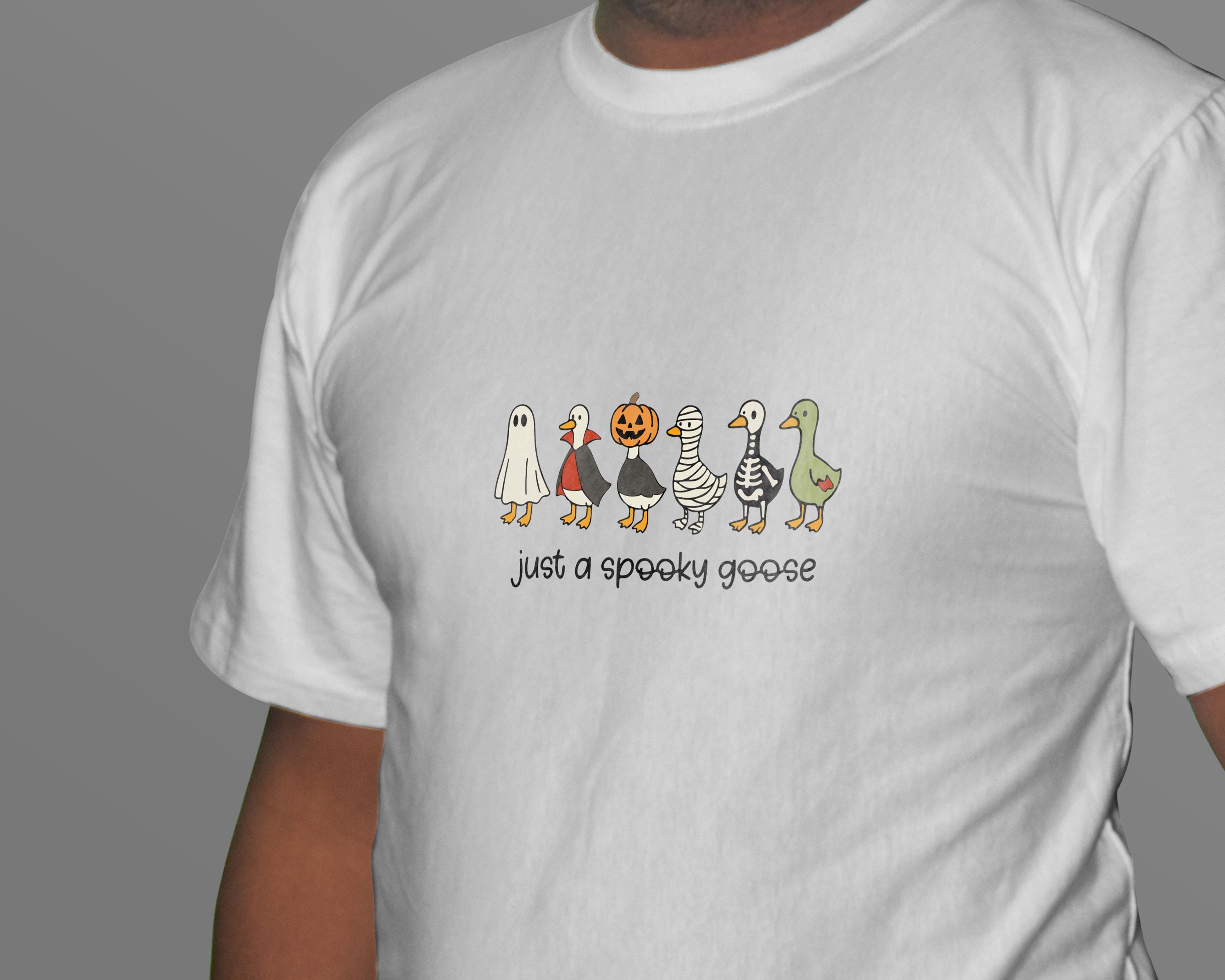 Just a Spooky Goose Svg, Spooky Goose Halloween PNG, Funny Skeleton ...