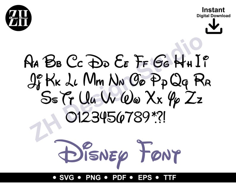 Disney Font For Cricut